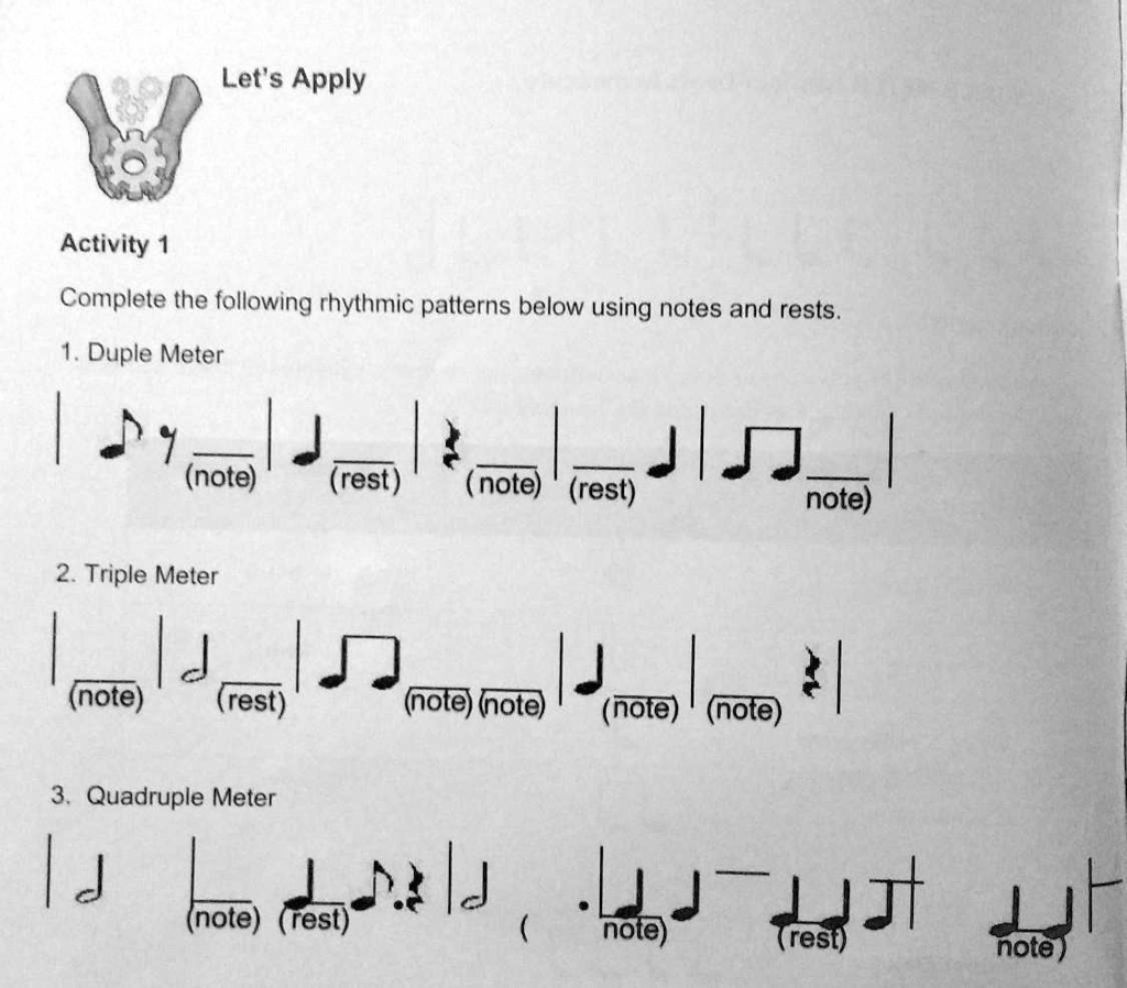 pa help naman po please lets apply activity complete the following ...