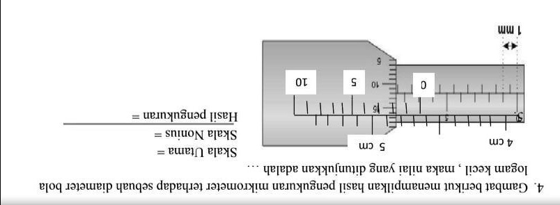 SOLVED: mohon dibantu ya man temann:) nim 10 Hasil pengukuran Skala ...