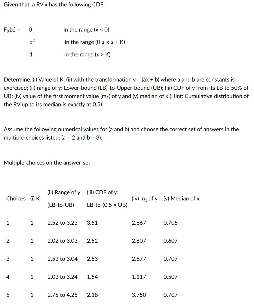 SOLVED: Please show the numerical values for the range of y (part (ii ...