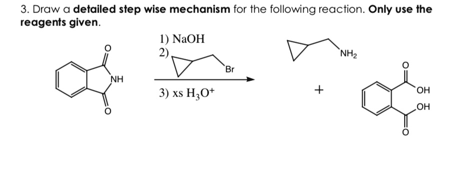 SOLVED: Draw a detailed stepwise mechanism for the following reaction ...