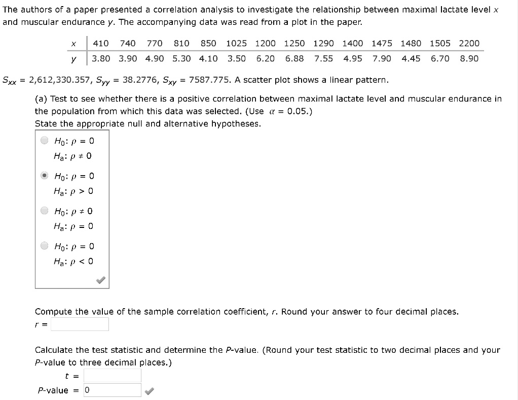 SOLVED: The authors of a paper presented correlation analysis to ...