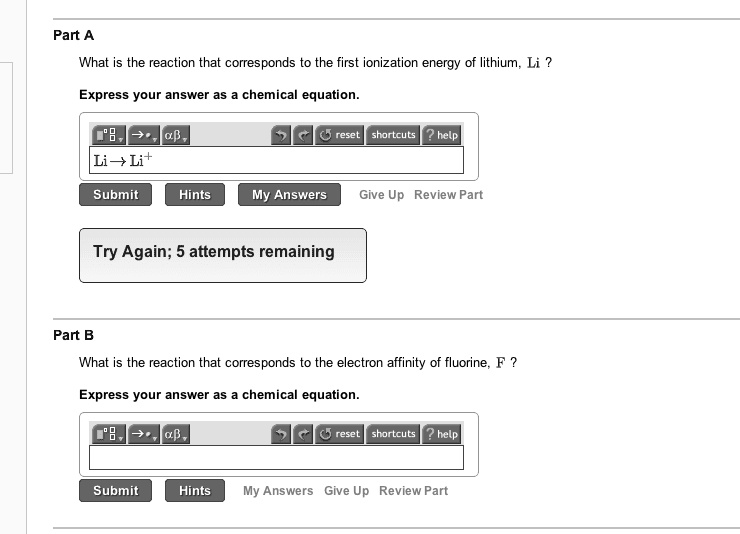 SOLVED: ' What is the reaction that corresponds to the first ionization ...