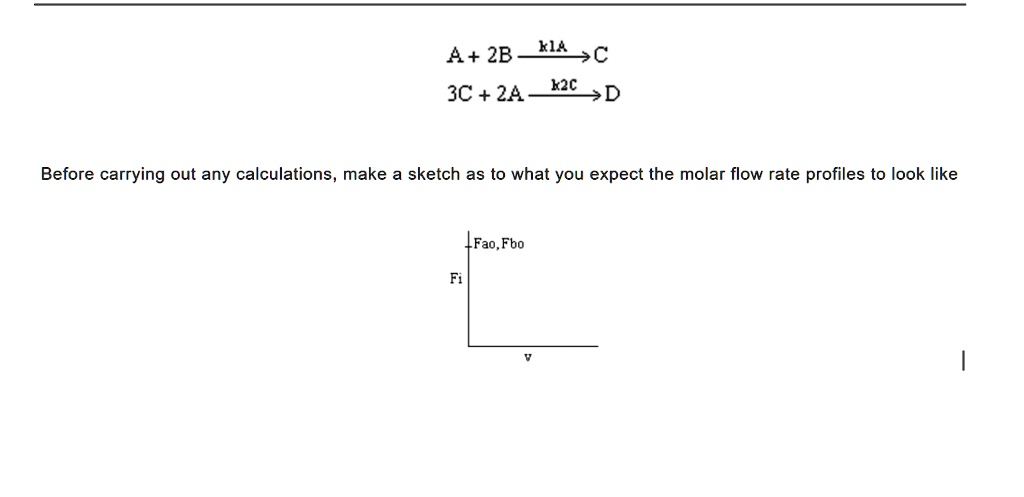 SOLVED: A+2B K1A>C 3C+2A= k2C >D Before carrying out any calculations ...