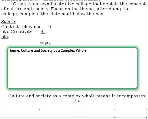 'Create your own illustrative collage that depicts the concept of ... 'Create your own illustrative collage that depicts the concept of ...