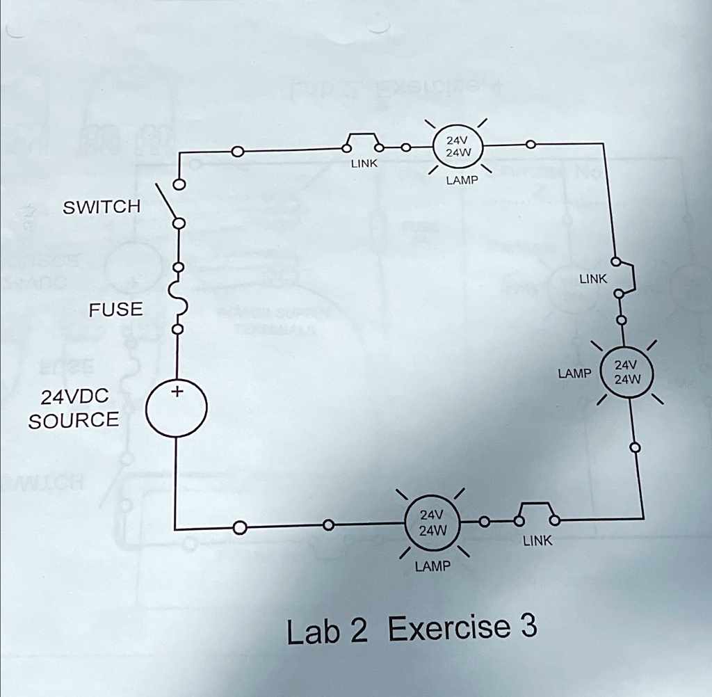 SOLVED: Transfer this ladder diagram to a wiring diagram 24V 24W LINK ...