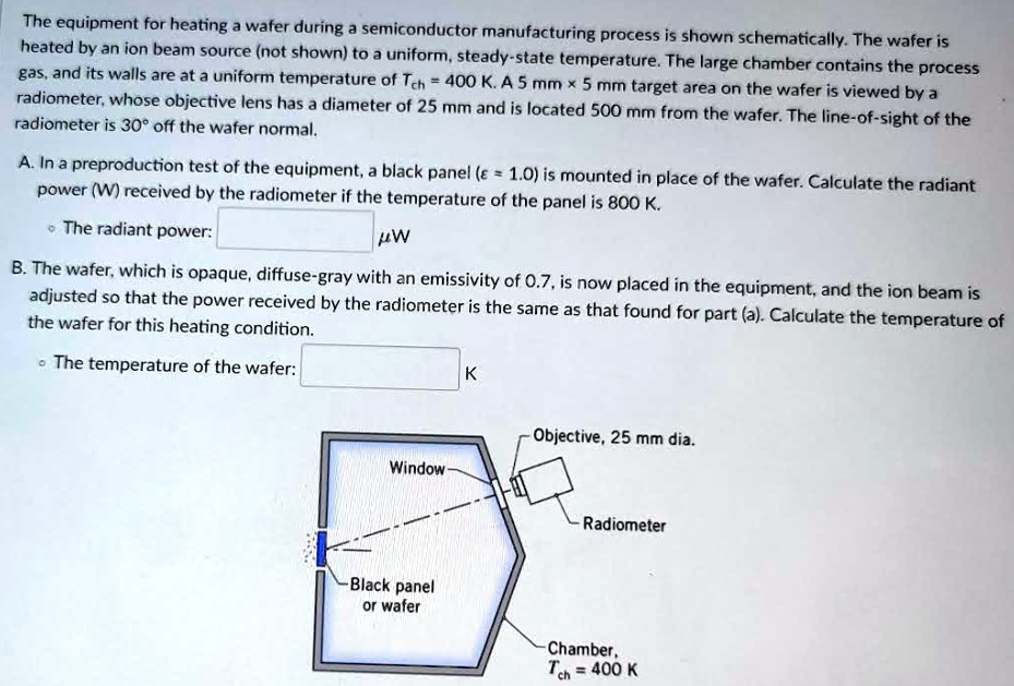 SOLVED: Texts: The equipment for heating a wafer during a semiconductor ...