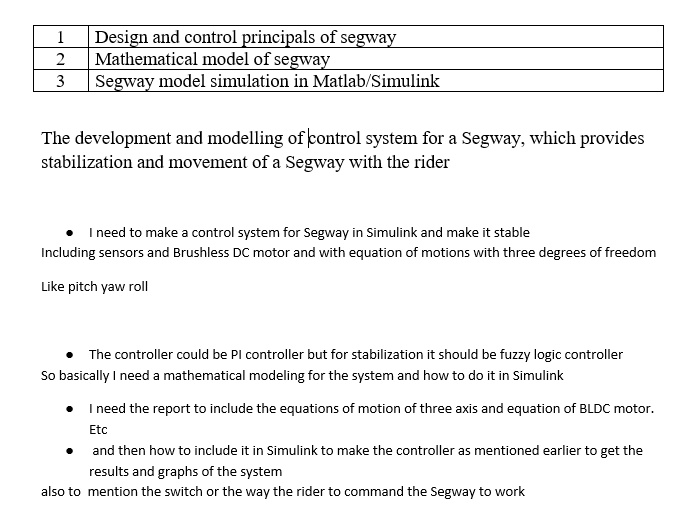 design and controlprincipals of segway mathematical model of segway segway model simulation in ...