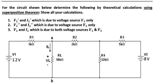 [GET ANSWER] For the circuit shown below determine the following by theoretical calculations ...