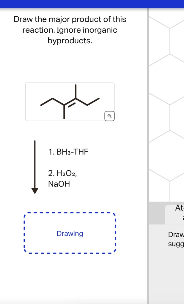 Draw the major product of this reaction. Ignore inorganic byproducts. 1 ...