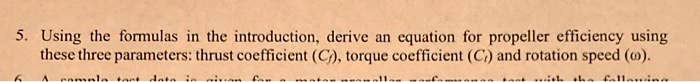 5 using the formulas in the introduction derive an equation for ...