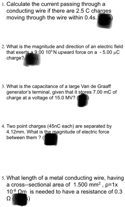 calculate the current passing through a conducting wire if there are 25 ...