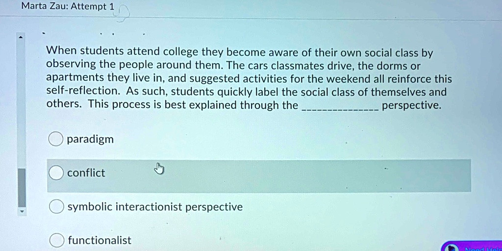 marta zau attempt 1 when students attend college they become aware of ...