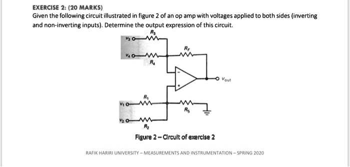 EXERCISE 2: (20 MARKS) Given the following circuit illustrated in ...