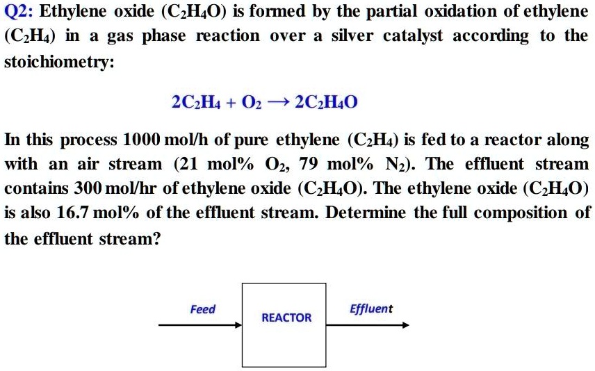 q2ethylene oxide ch4o is formed by the partial oxidation of ethylene ...