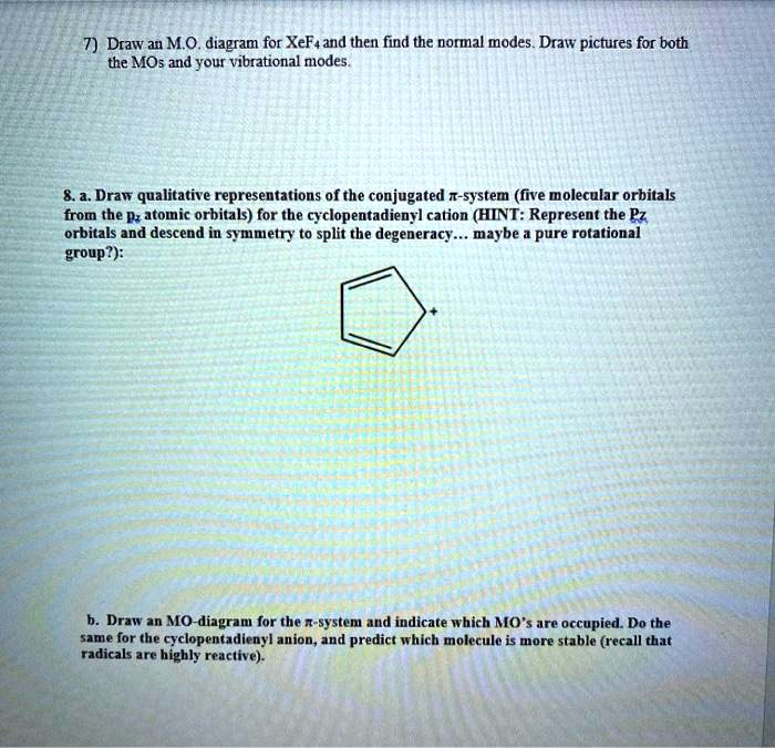 Solved Draw An Mo Diagram For Xef4 And Then Find The Normal Modes