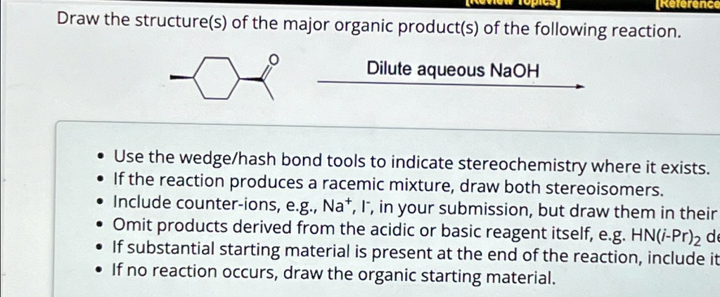 SOLVED: Concept: Drawing products of reactions at the a-carbon of ...