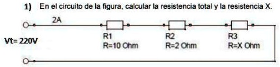 SOLVED: en el circuito en el circuito de la figura calcular la ...
