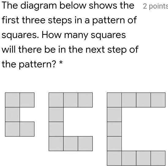 SOLVED: The diagram below shows the 2 points first three steps in a ...