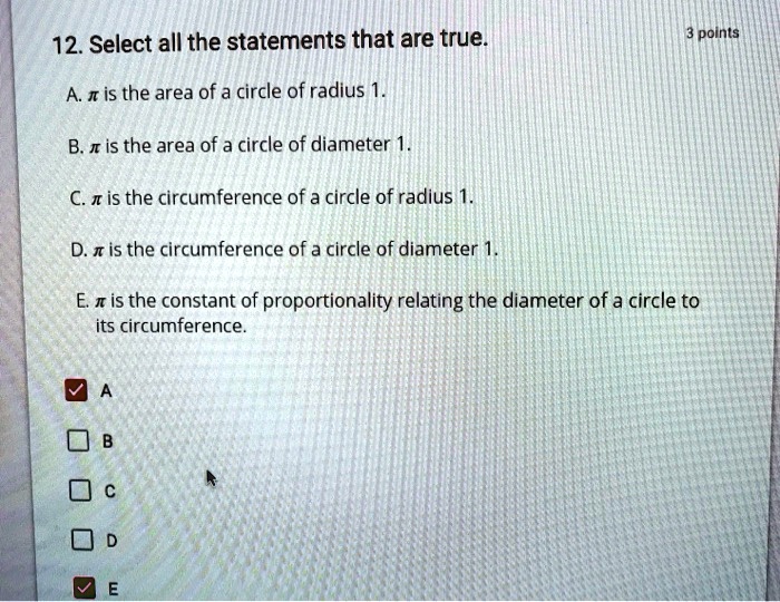 SOLVED: 12. Select all the statements that are true. points A # is the ...