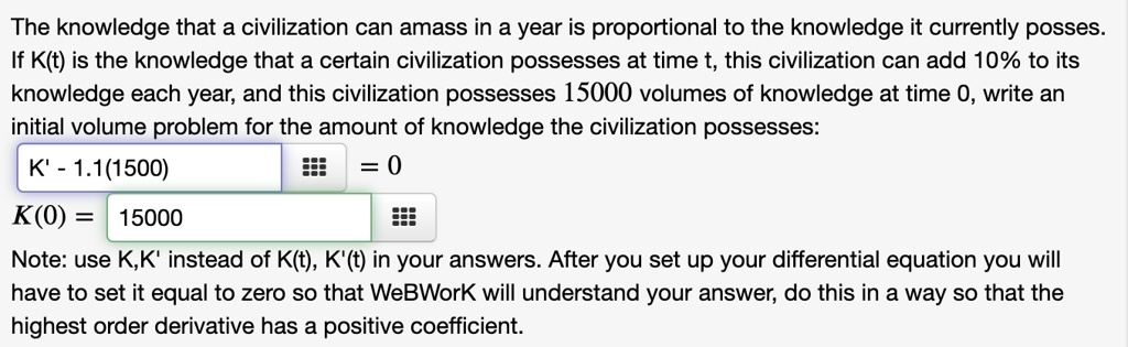 The knowledge that a civilization can amass in a year is proportional ...