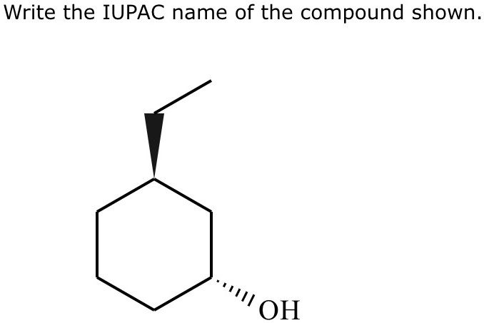 Write the IUPAC name of the compound shown.
