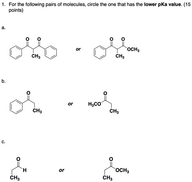 VIDEO solution: For the following pairs of molecules, circle the one ...