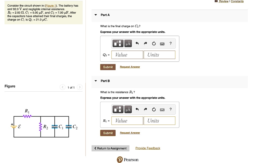 Consider the circuit shown in (Figure 1). The battery has emf 92.0 V ...