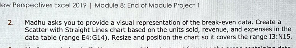 New Perspectives Excel 2019 | Module 8: End of Module Project 1 2 ...