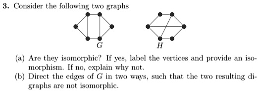 consider the following two graphs are they isomorphic il yes label the ...