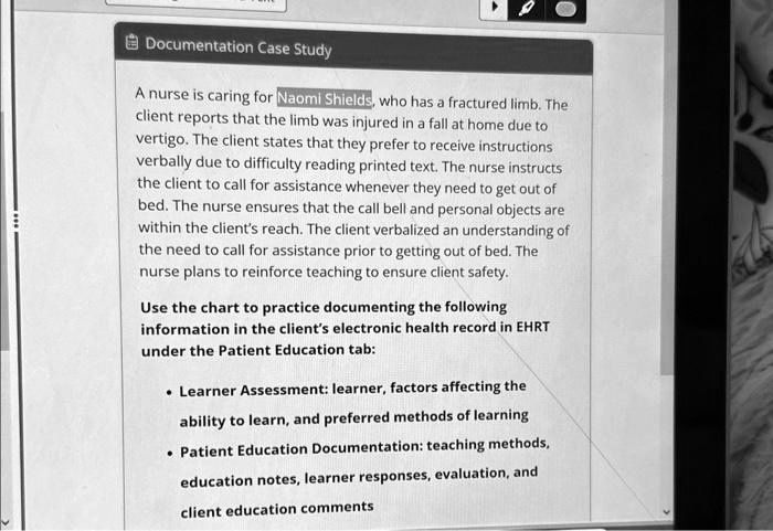 Please make sbar report documentation case study a nurse is...