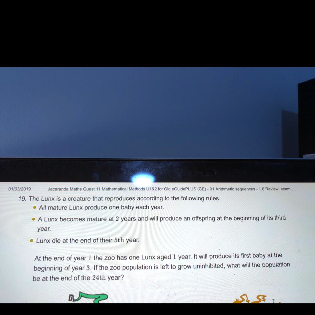 SOLVED: 'Any help will be much appreciated 01/03/2019 Jacaranda Maths ...