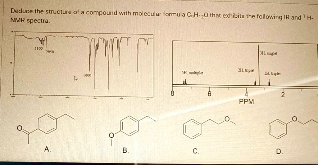 Solved Deduce The Structure Of A Compound With Molecular Formula Coh2o