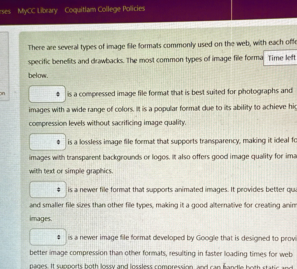 ses mycc library coquitlam college policies there are several types of ...