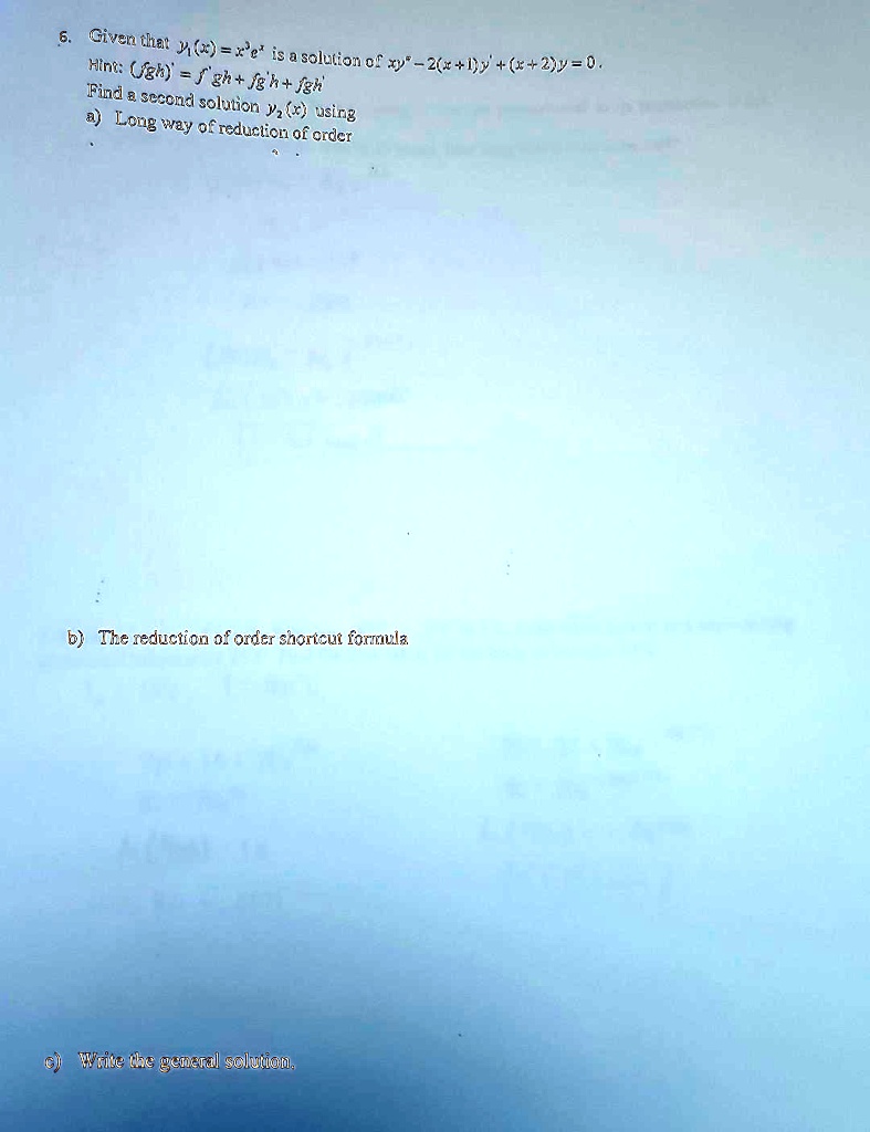 texts hingh jgh fgh jgh find the second solution yx using a long way of ...