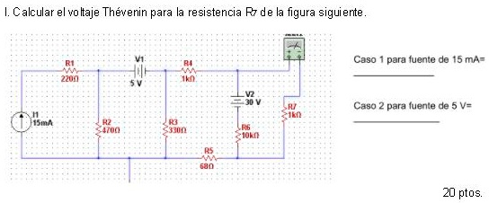 SOLVED: Calculate the ThÃ©venin voltage for resistor R7 from the ...