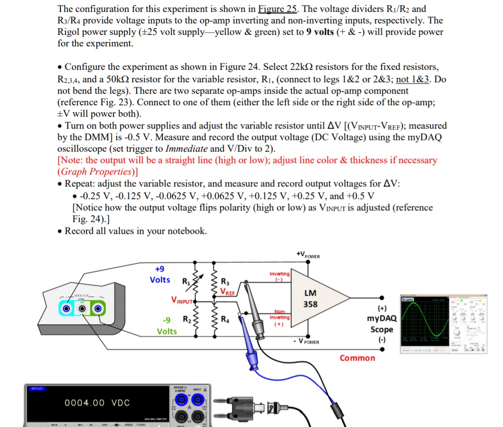 Op Amp Comparator Plot The Output Versus Input Data You Recorded Explain The Behavior Of The