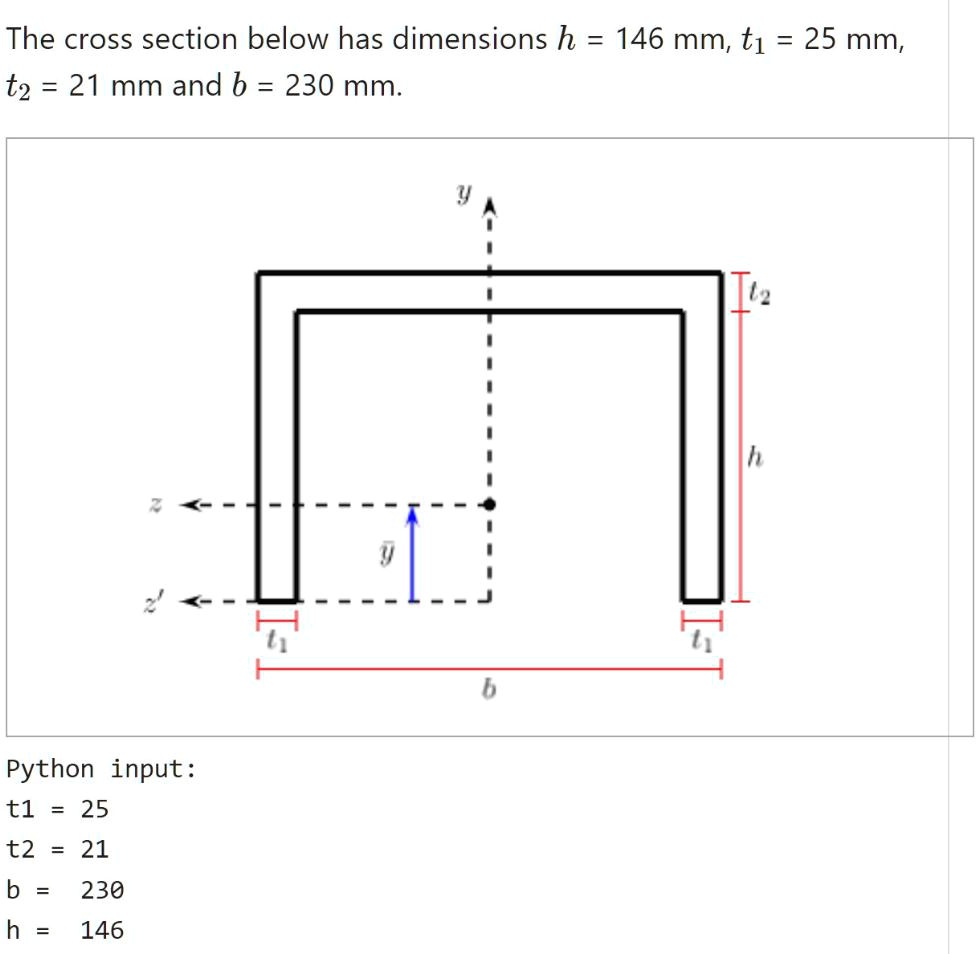SOLVED: How do I determine the centroid position yÌ„, i.e. the signed ...