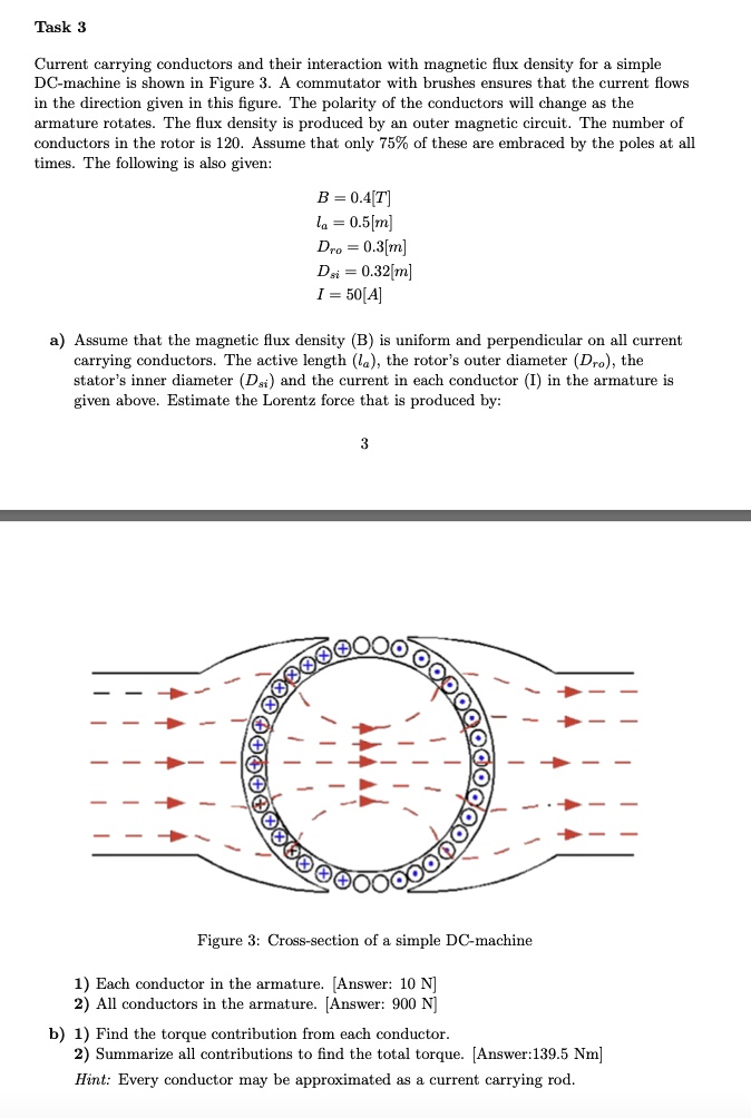 SOLVED: Current carrying conductors and their interaction with magnetic ...