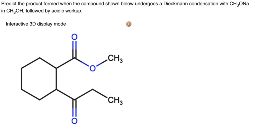 SOLVED: Predict the product formed when the compound shown below ...