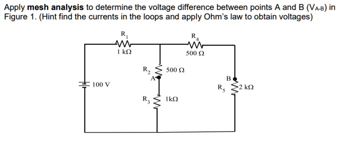 SOLVED: Give your own solution, don't give me copied answer please Apply mesh analysis to ...