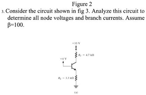 Figure 2 3. Consider the circuit shown in fig 3. Analyze this circuit to determine all node ...