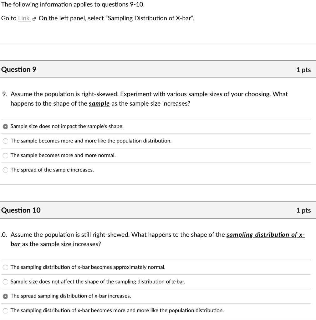 SOLVED: The following information applies to questions 9-10. Go to Link 1" On the left panel ...