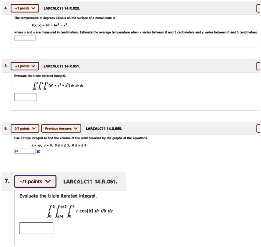 SOLVED: [1 points Larcalc11 14.R.021. The temperature degrees Celslus ...