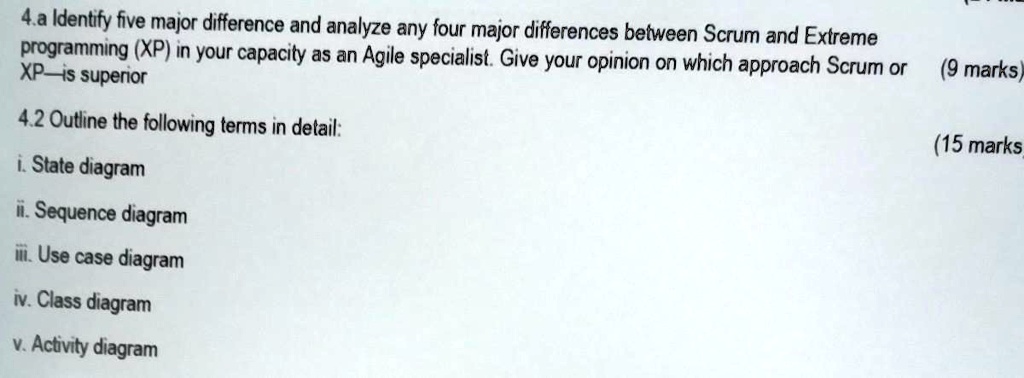 SOLVED: 4.a Identify five major difference and analyze any four major ...