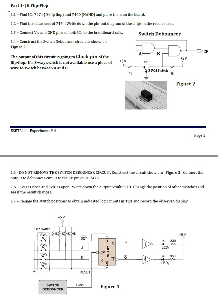 SOLVED: Can you show me how to construct FIGURE 3 circuit on a ...