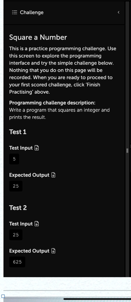 Please Write A Code For The Questions Be Careful With Indentation Thanks Challenge Square A