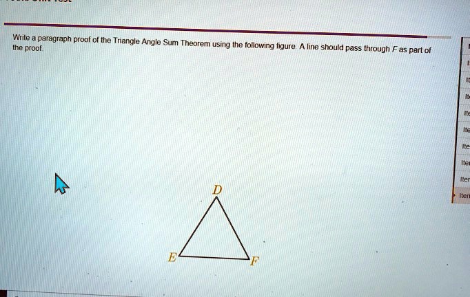 Write a paragraph proof of the Triangle Angle Sum Theorem using the ...