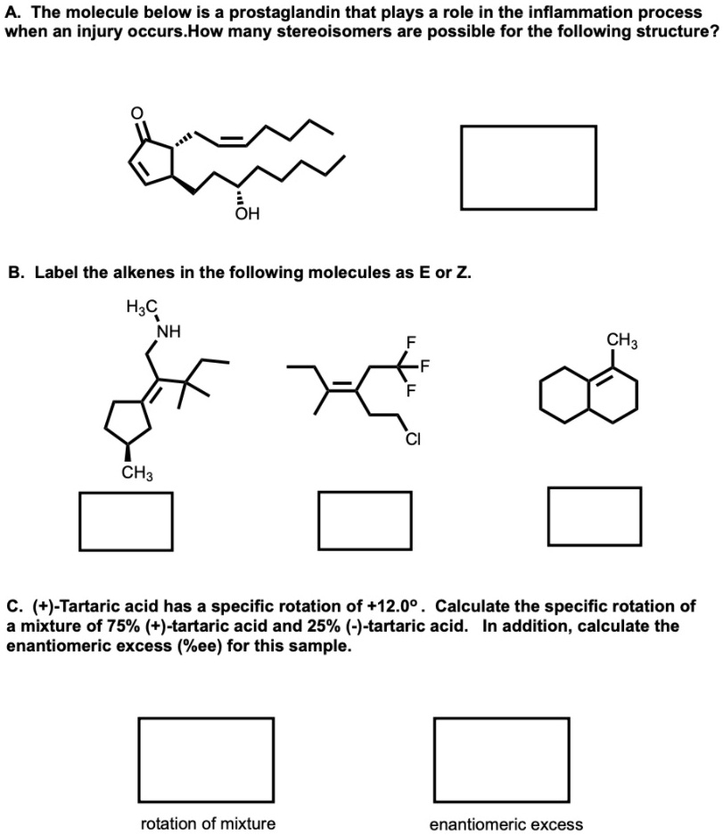 the molecule below is a prostaglandin that plays a role in the ...