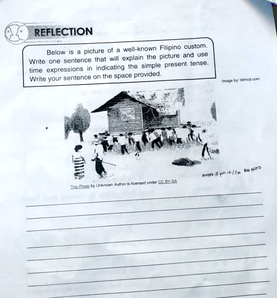 SOLVED: REFLECTION Below is a picture of a well-known Filipino custom ... SOLVED: REFLECTION Below is a picture of a well-known Filipino custom ...