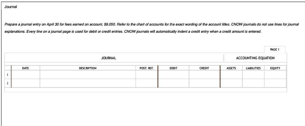 Journal Entries For Accounting